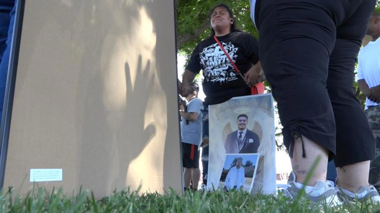 6 months after mass shooting, victim's mom joins Stockton march for peace