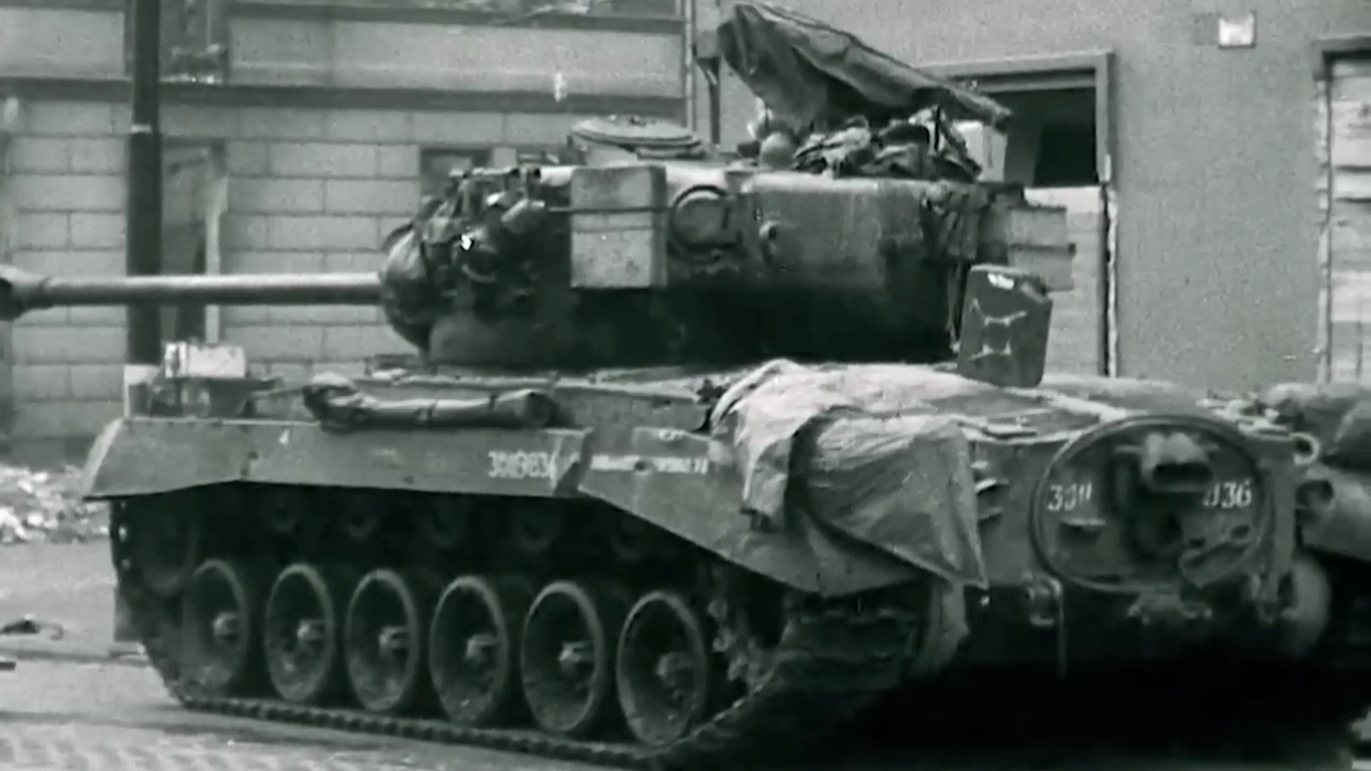 The tank duel captured on camera as it happened