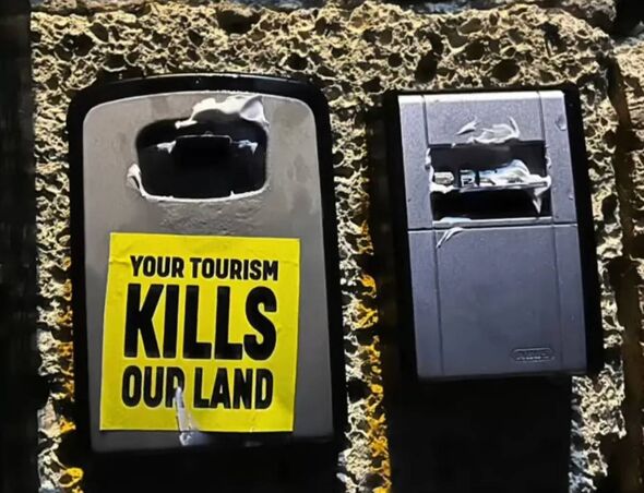 Lanzarote protesters glue shut Airbnb key boxes in furious protest ...