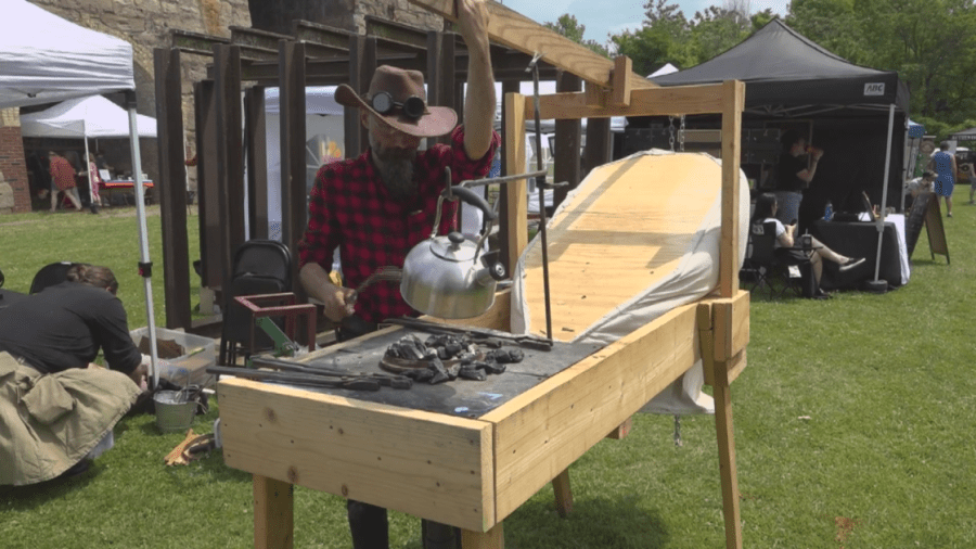 Turning history into crafts at Arts on Fire Festival