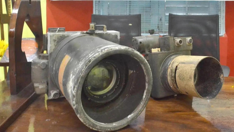 IIEST stumbles upon WW II aircraft cam, Benioff seismograph, bench vise