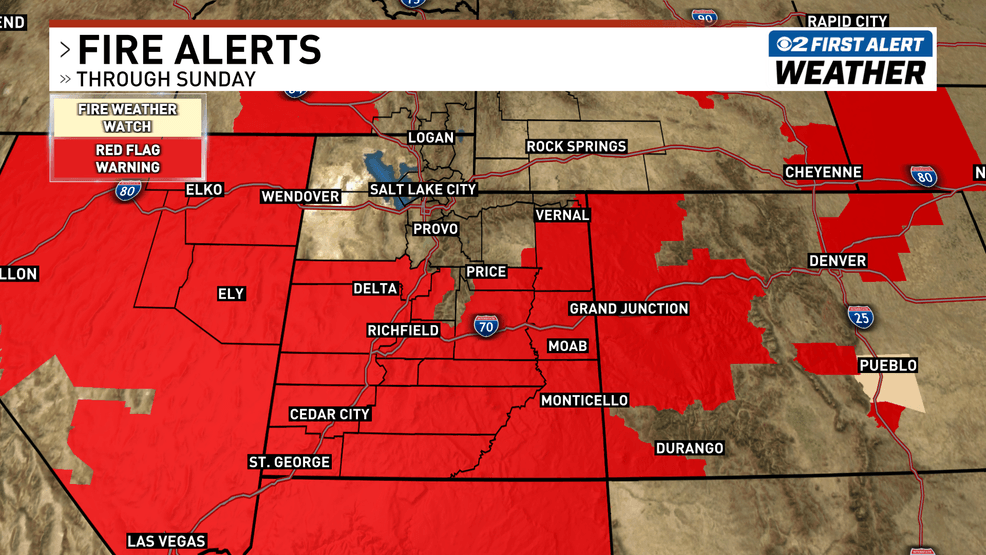 Gusty winds, heat elevate fire danger across Utah through midweek