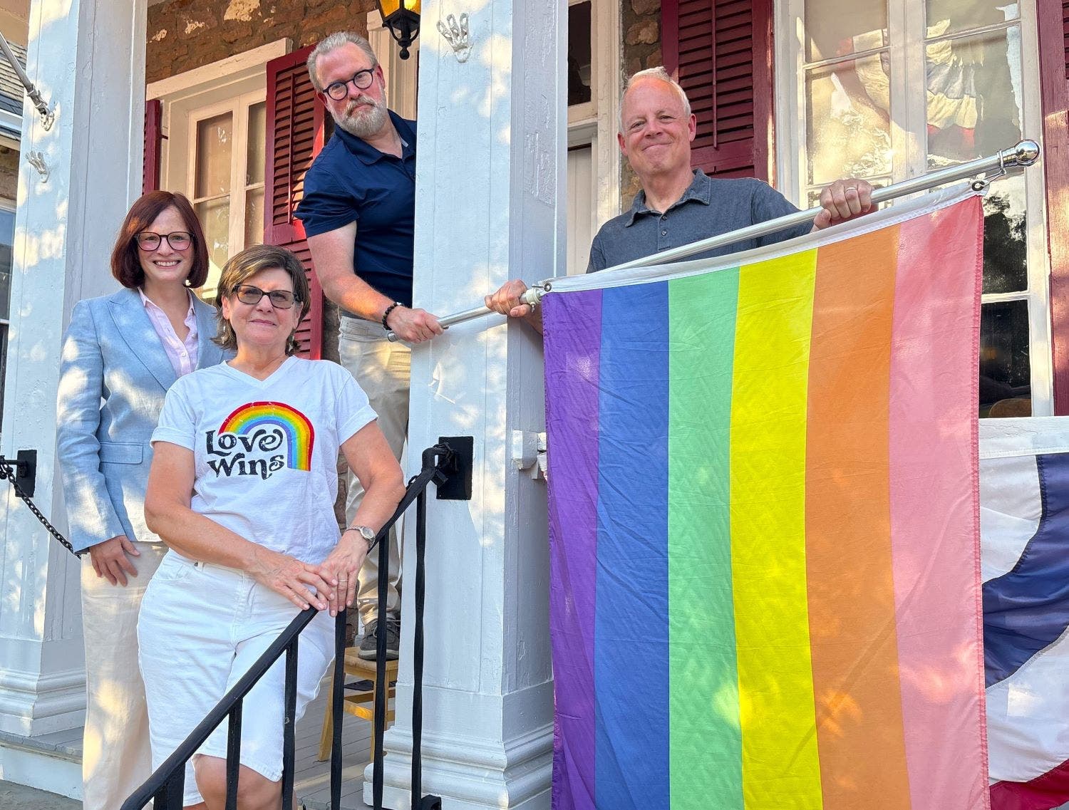 Newtown welcomes Pride Month with flag raising at Borough Hall