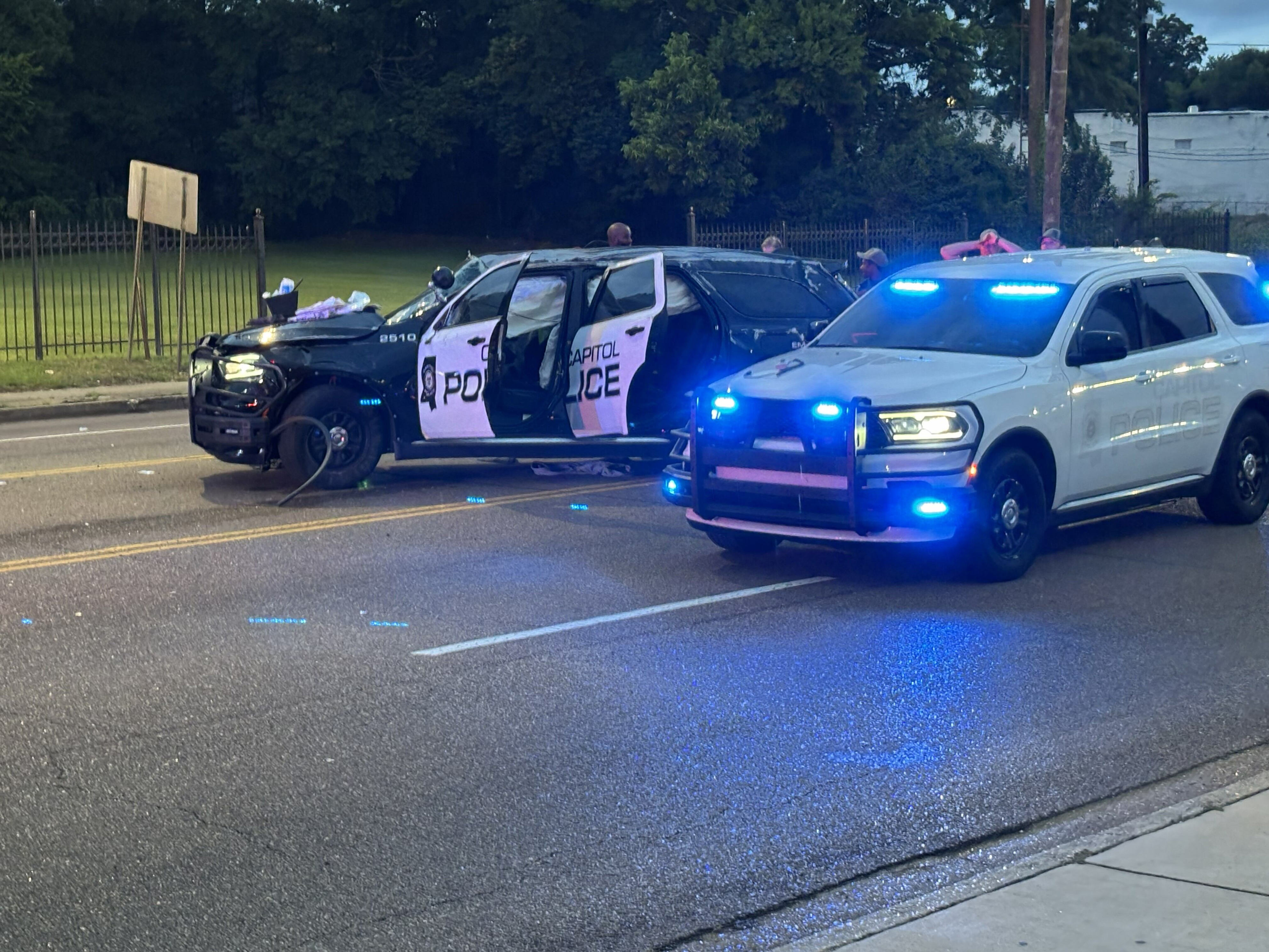 Capitol Police car involved in crash at intersection