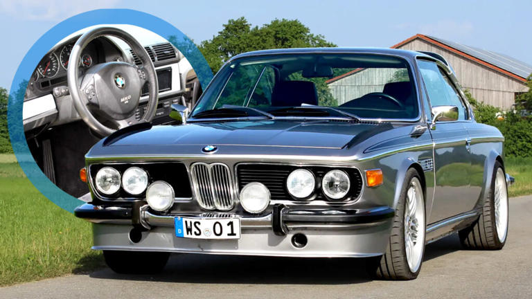 This 1970s BMW CSL coupe is hiding a whole M5 underneath