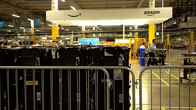 Inside Amazon’s busiest European warehouse, where robots, lasers and ...
