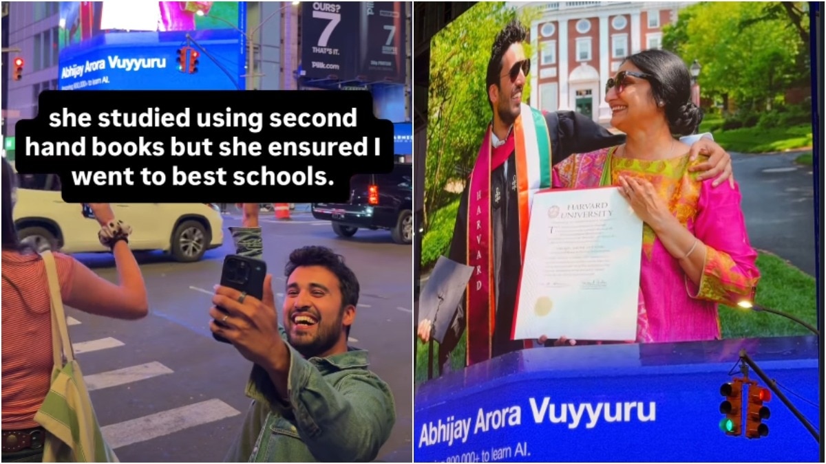 Google techie lights up Times Square with mother's pic, thanks her for ...