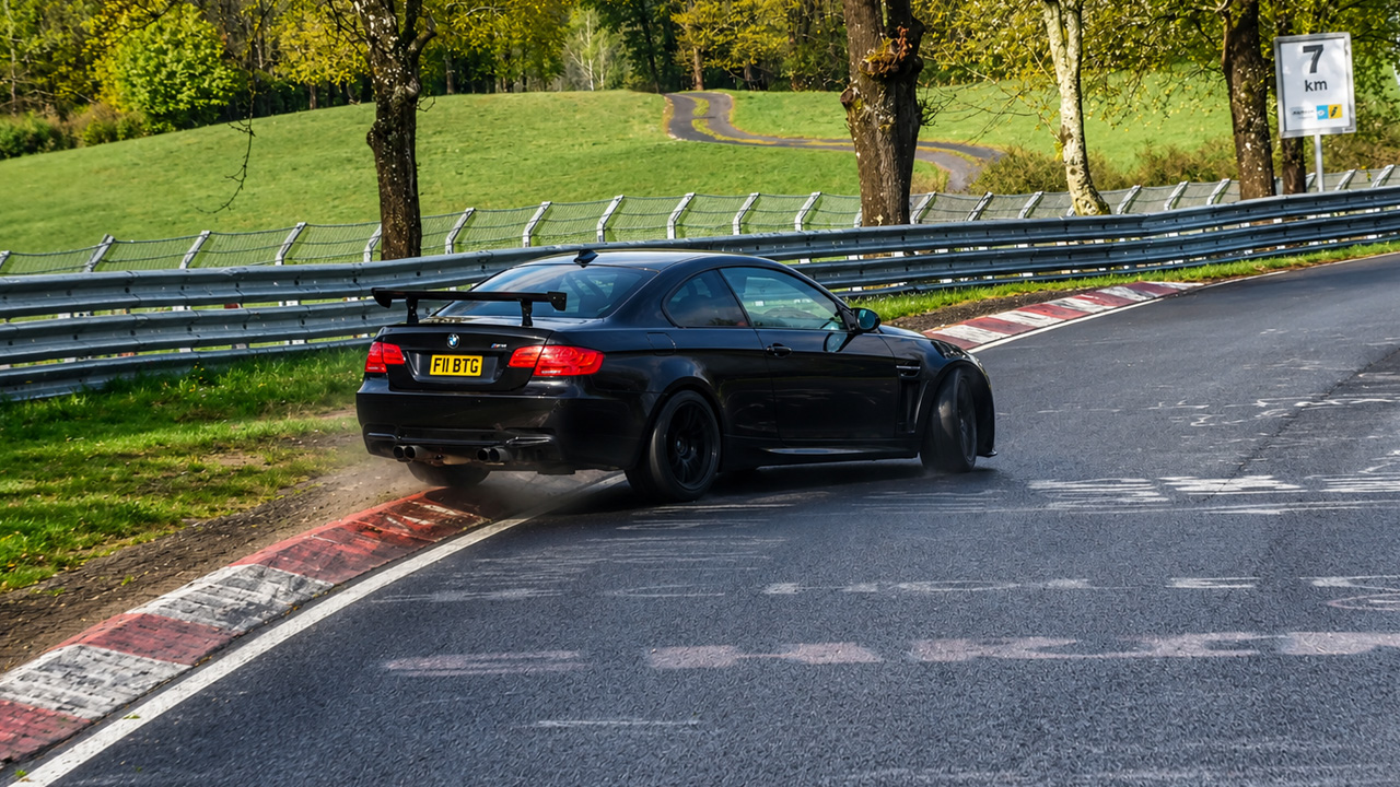 Insane rain drifts and high speed BMW saves from track disasters