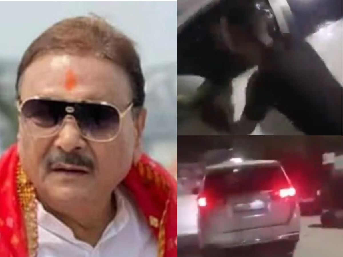 Watch: TMC leader Madan Mitra faces egg attack during protest in Kamarhati