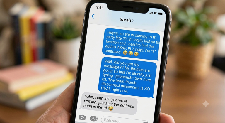 Why do some people always make typos while texting? The brain-thumb ...