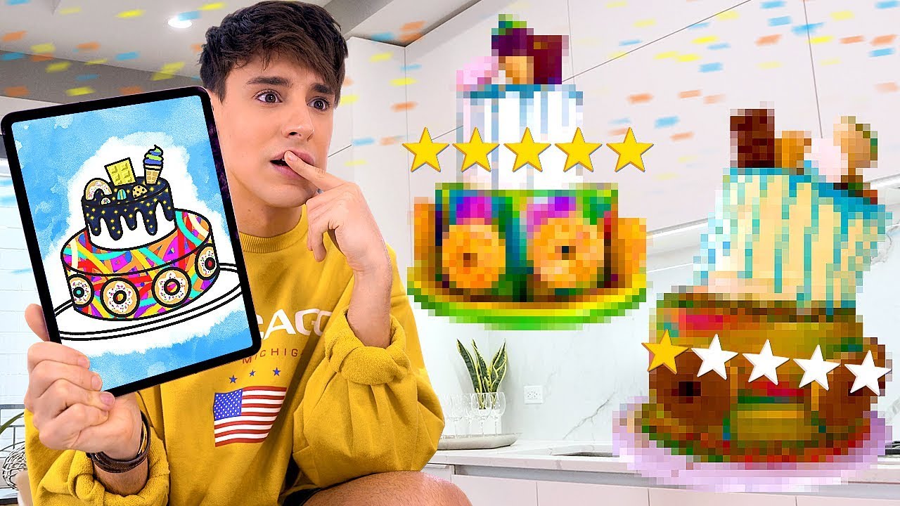 Ordering custom birthday cakes from different tier bakeries