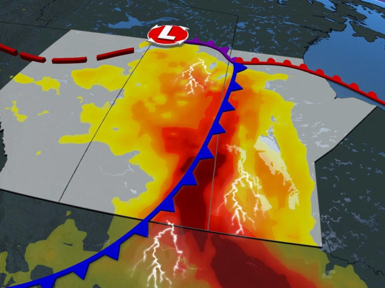 Hazardous eastern Prairies storm setup primed with tornado, large hail risk