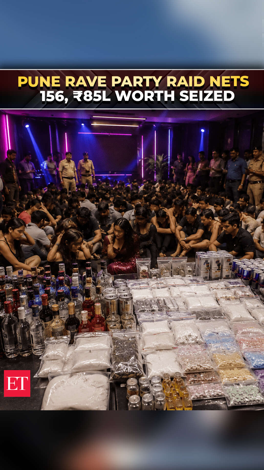 Pune rave party busted: 156 detained; liquor, other illegal items worth ...