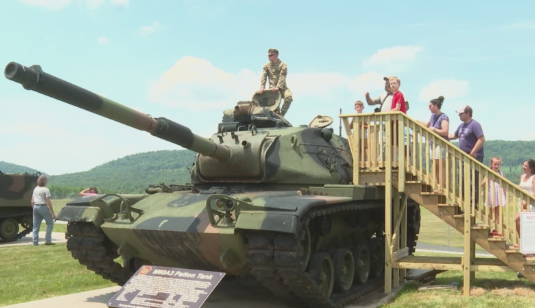 Visitors get up close with military vehicles during Fort Indiantown Gap ...