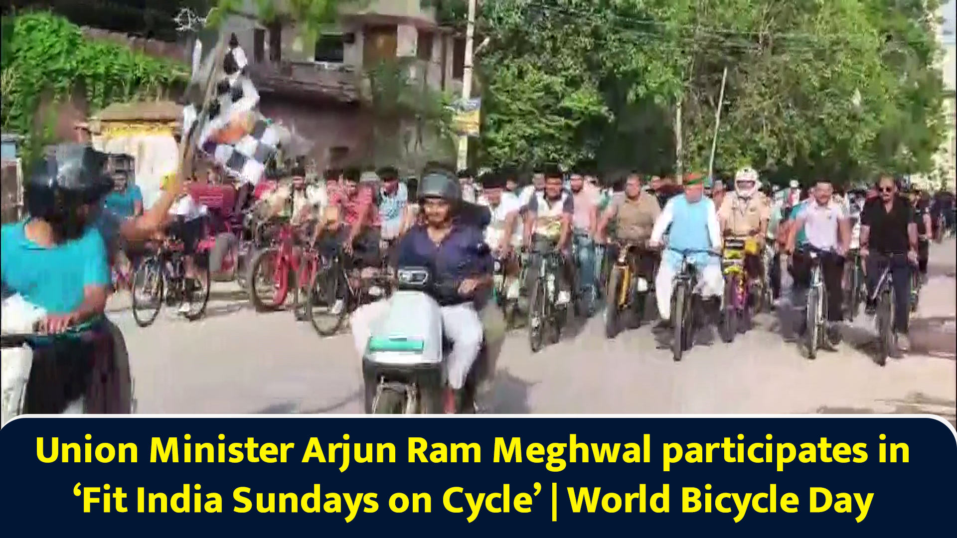 Union Minister Arjun Ram Meghwal participates in 'Fit India Sundays on ...
