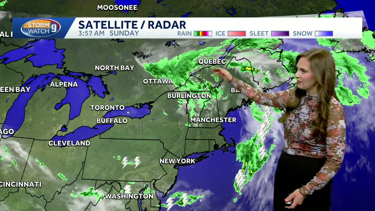 Video: On & off showers Sunday