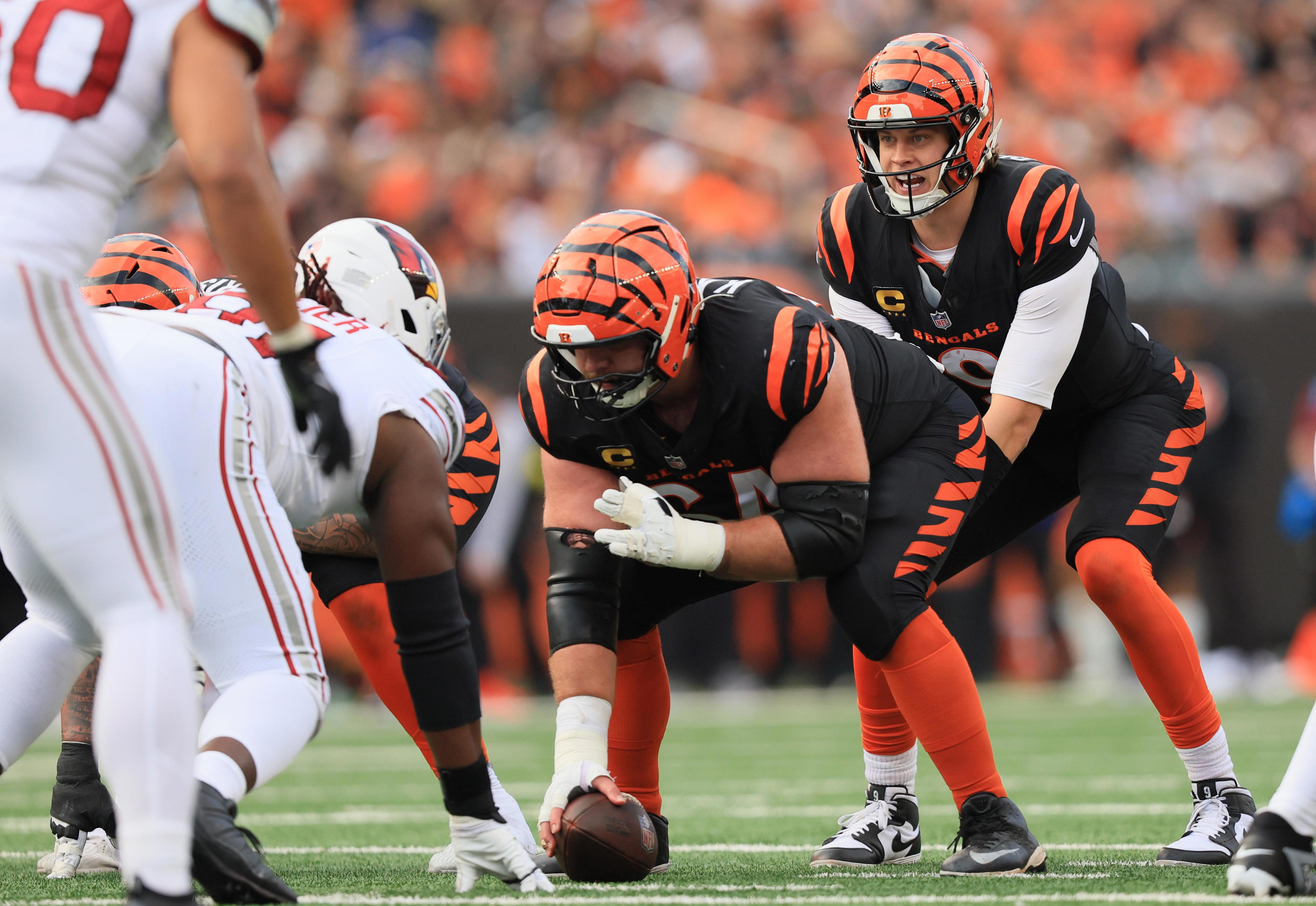 Ted Karras reacts to Joe Burrow Super Bowl prediction