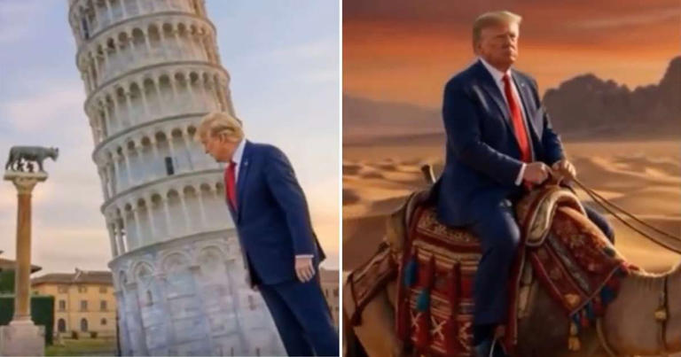 'Everywhere I go they love Donald Trump': POTUS shares AI-generated ...