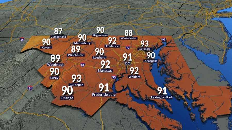Isolated storms possible Sunday
