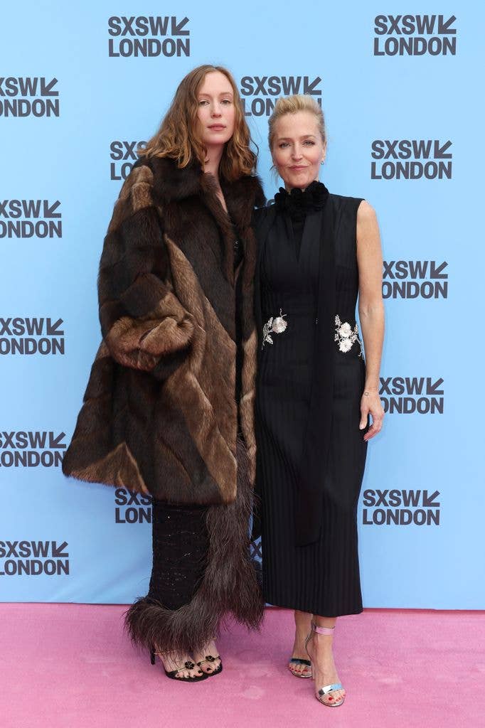 Gillian Anderson, 57, showcases svelte figure in latest red carpet outing