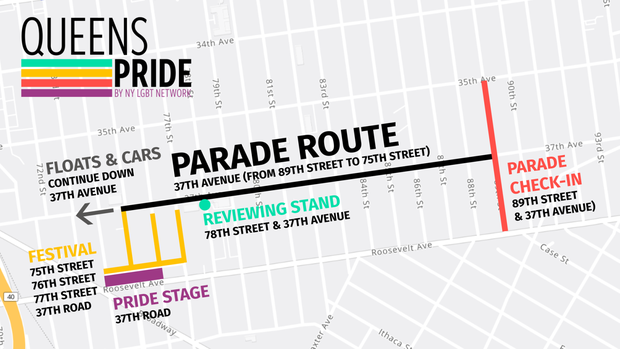 Queens Pride Parade 2026 steps off today. Find a route map, street ...
