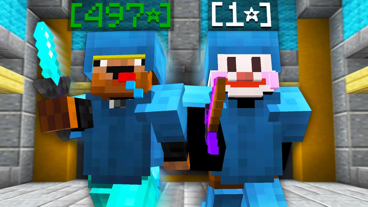 Carrying a noob YouTuber in Bedwars