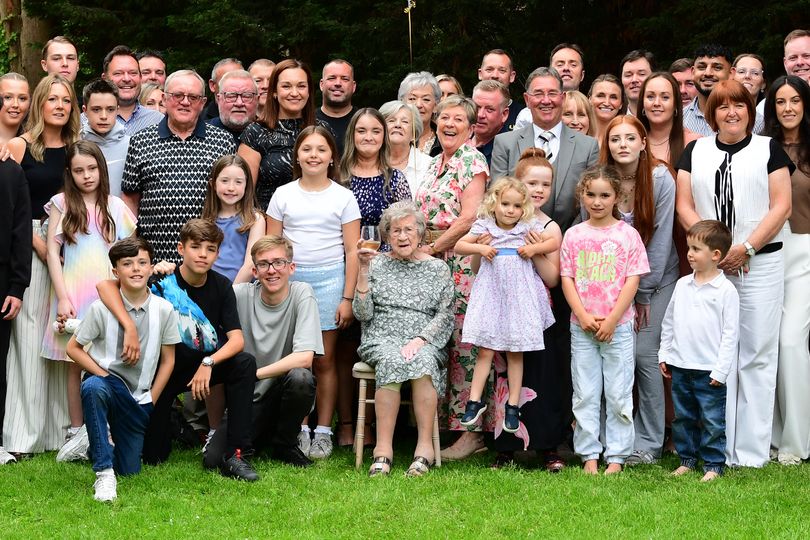 Scouse nan surrounded by 59 family members for huge milestone