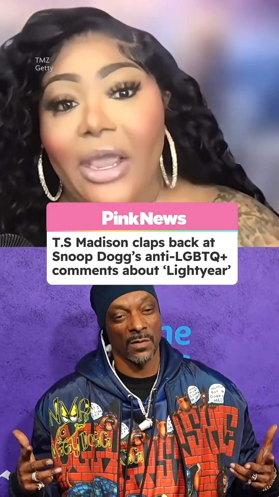 Ts Madison slams Snoop Dogg's Disney Lightyear comments on LGBTQ+ couple