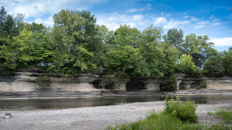 Indiana's secret oasis provides towering rock pillars and scenic trails ...