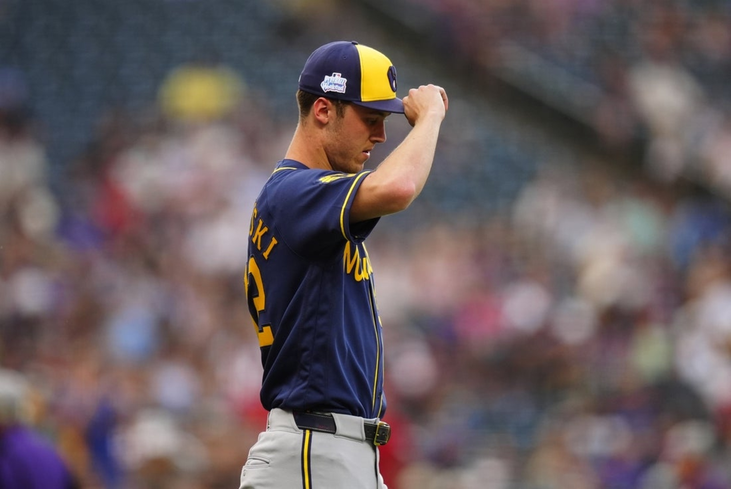 Brewers' Jacob Misiorowski sets pitching velocity record vs. Rockies