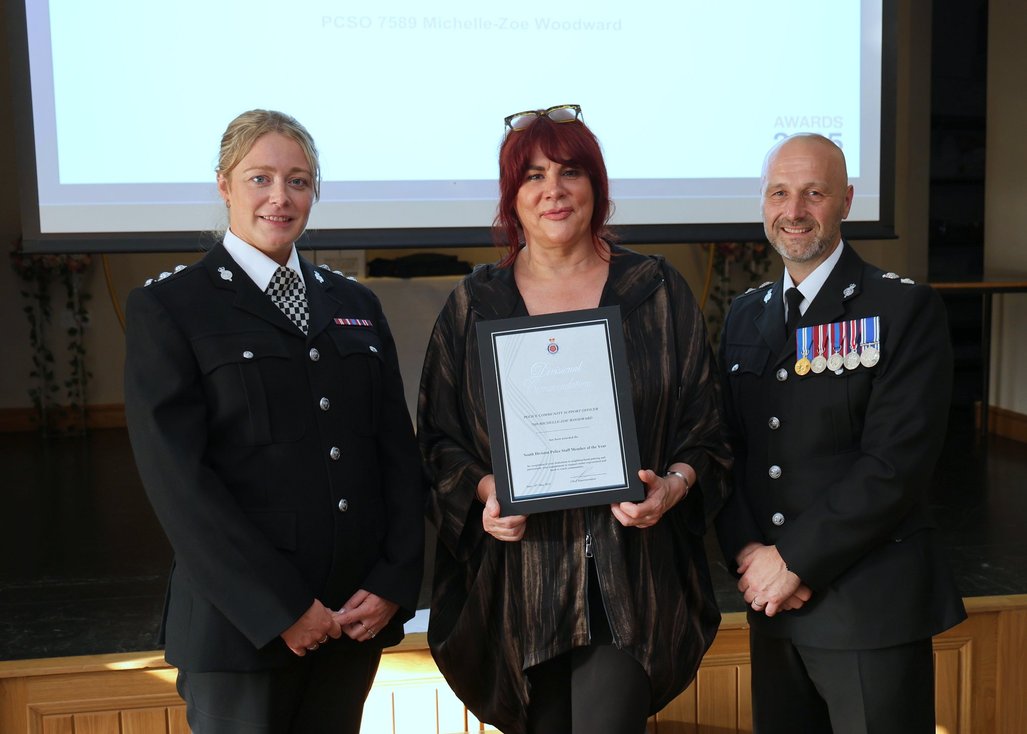 Police staff and officers honoured by city-based division