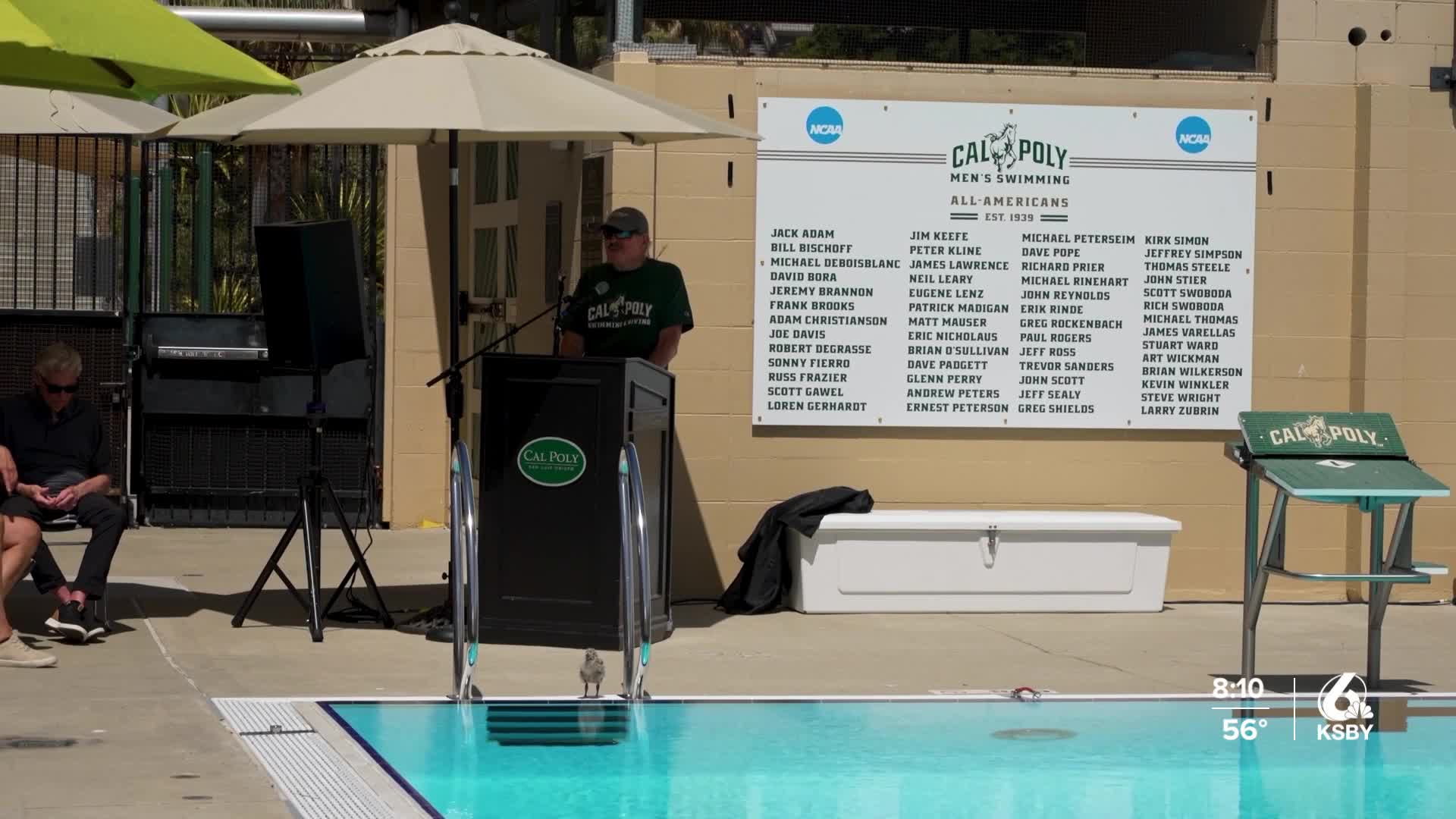 Cal Poly's top swimmers and divers honored with recognition board