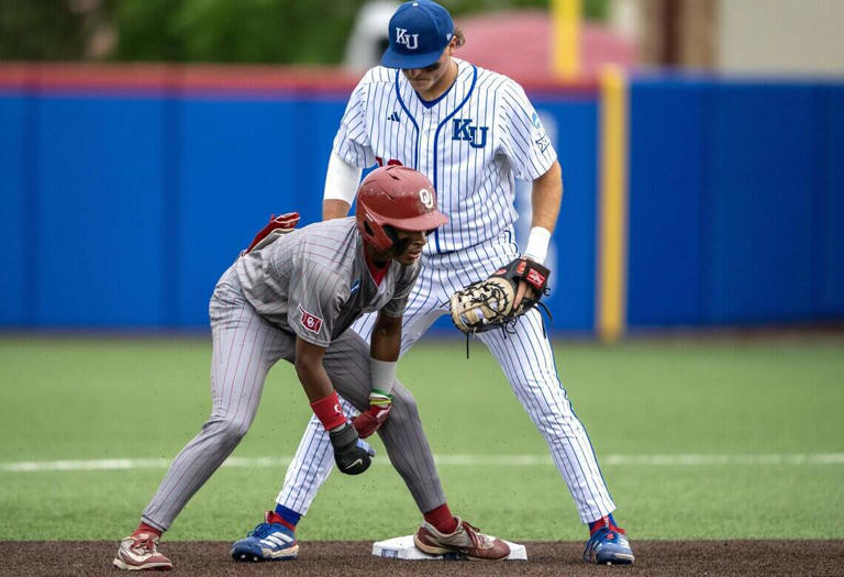 Oklahoma Sooners upend KU Jayhawks in 1st game of NCAA baseball super ...