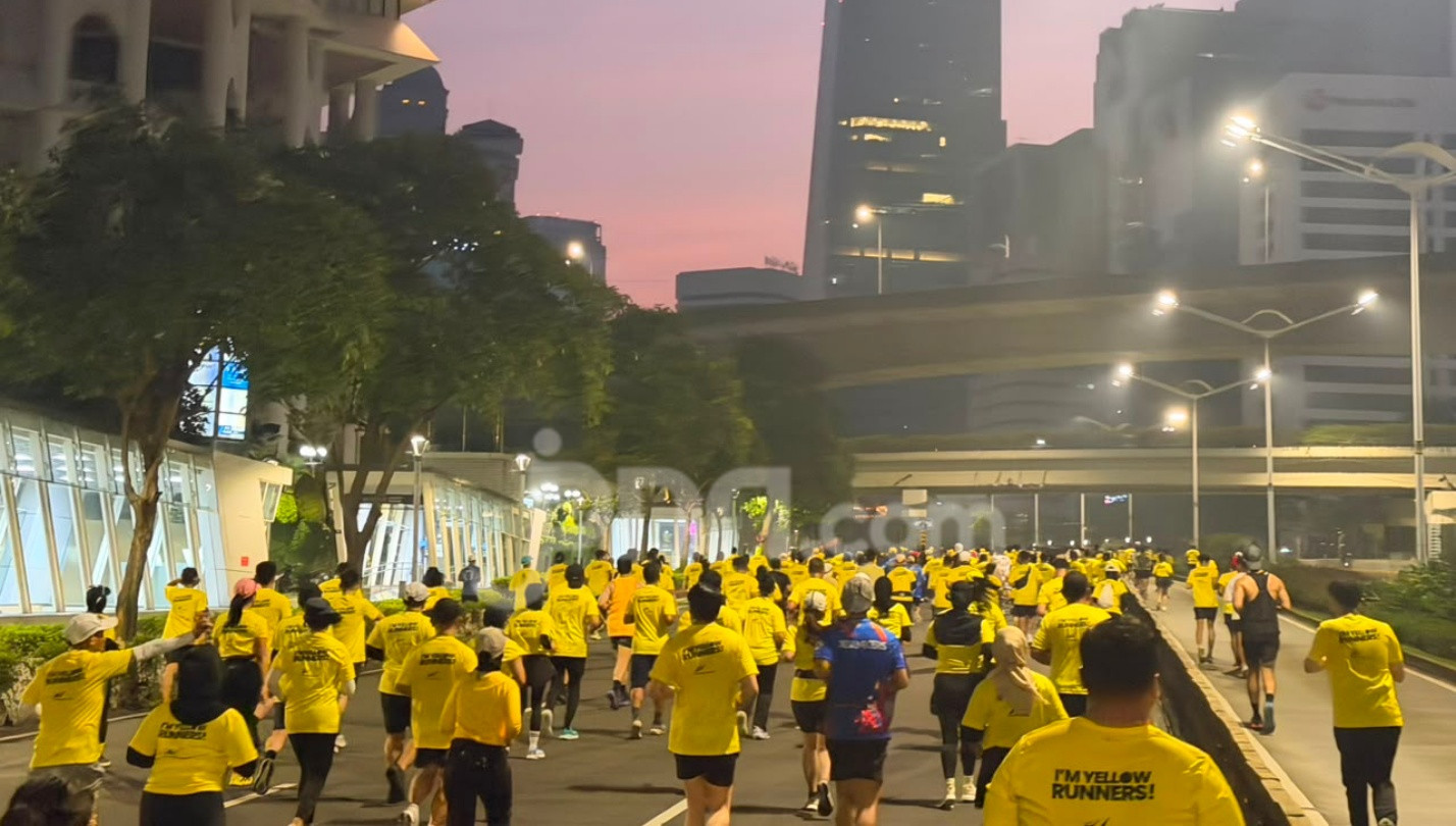 YellowRunners menguningkan Jalan Sudirman, Golkar gemakan sehat badan ...