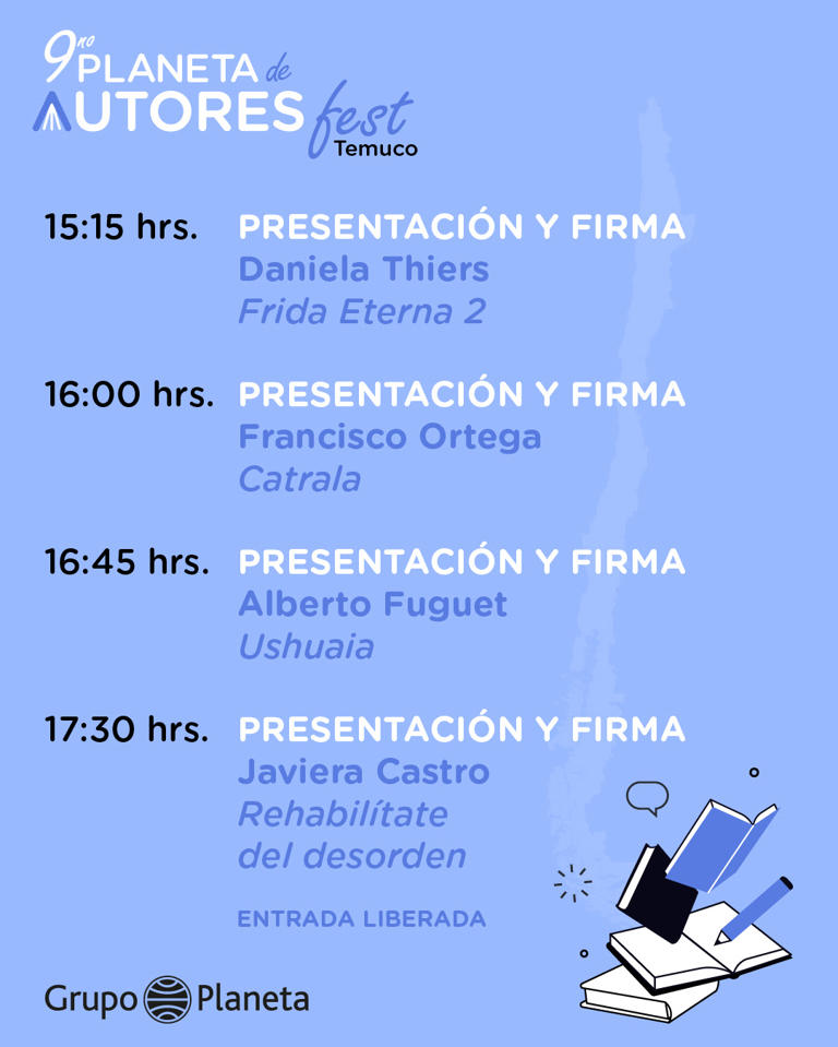 Planeta de Autores Fest en Temuco