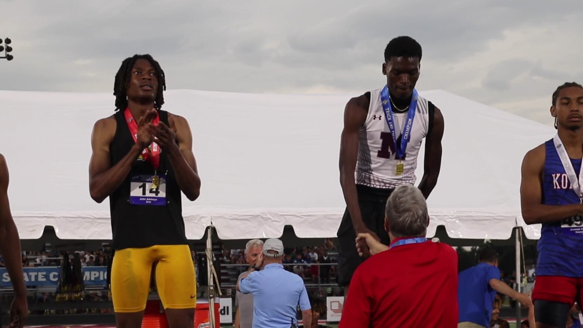 Mishawaka’s Leon Fowler, Westview’s Noah Bontrager, Warsaw’s Jordan ...