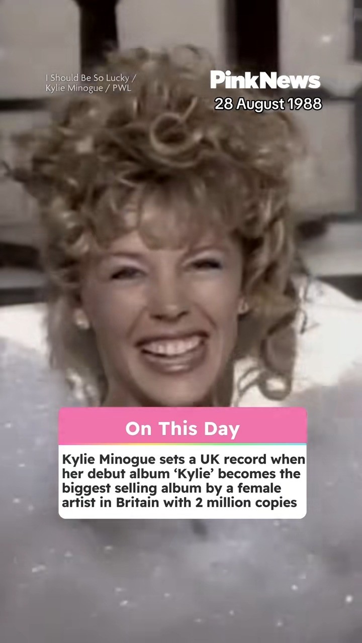 Kylie Minogue made history with her debut album, becoming the first ...
