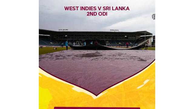 Rain disrupts ODI series as West Indies and Sri Lanka match abandoned