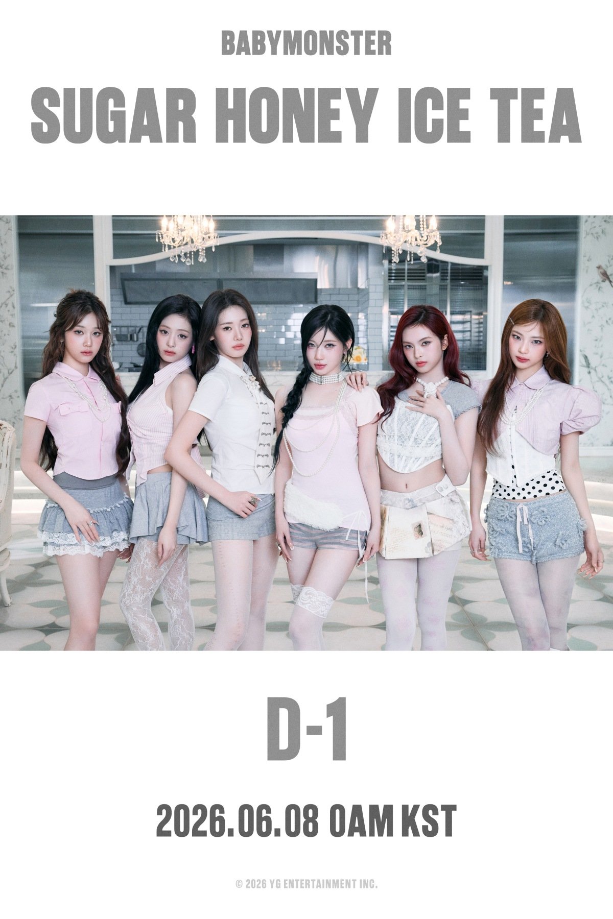 베이비몬스터, 오늘밤 신곡 'SUGAR HONEY ICE TEA' 발표