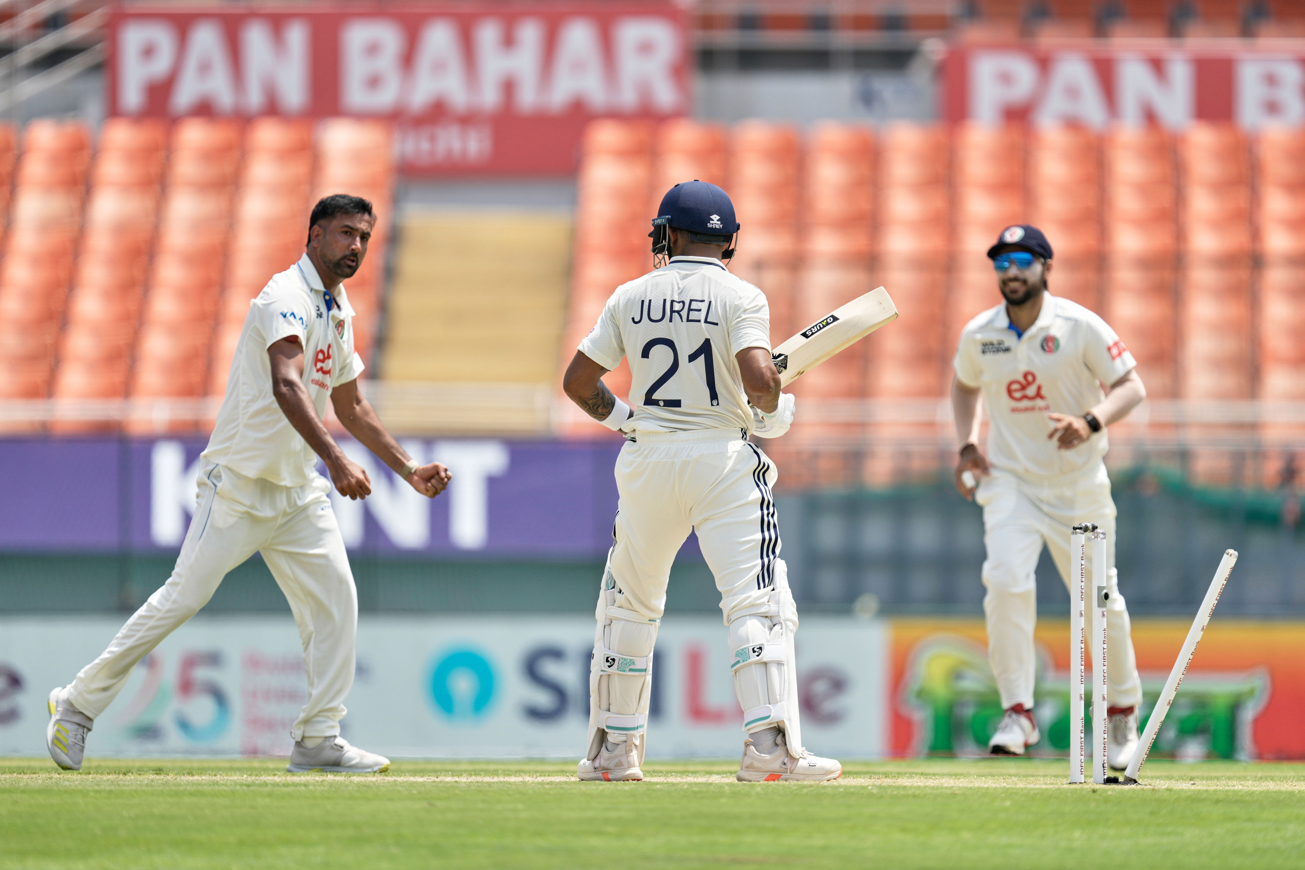 Afghanistan struggles to 113-5 after India declares at 564-8 on day 2 ...