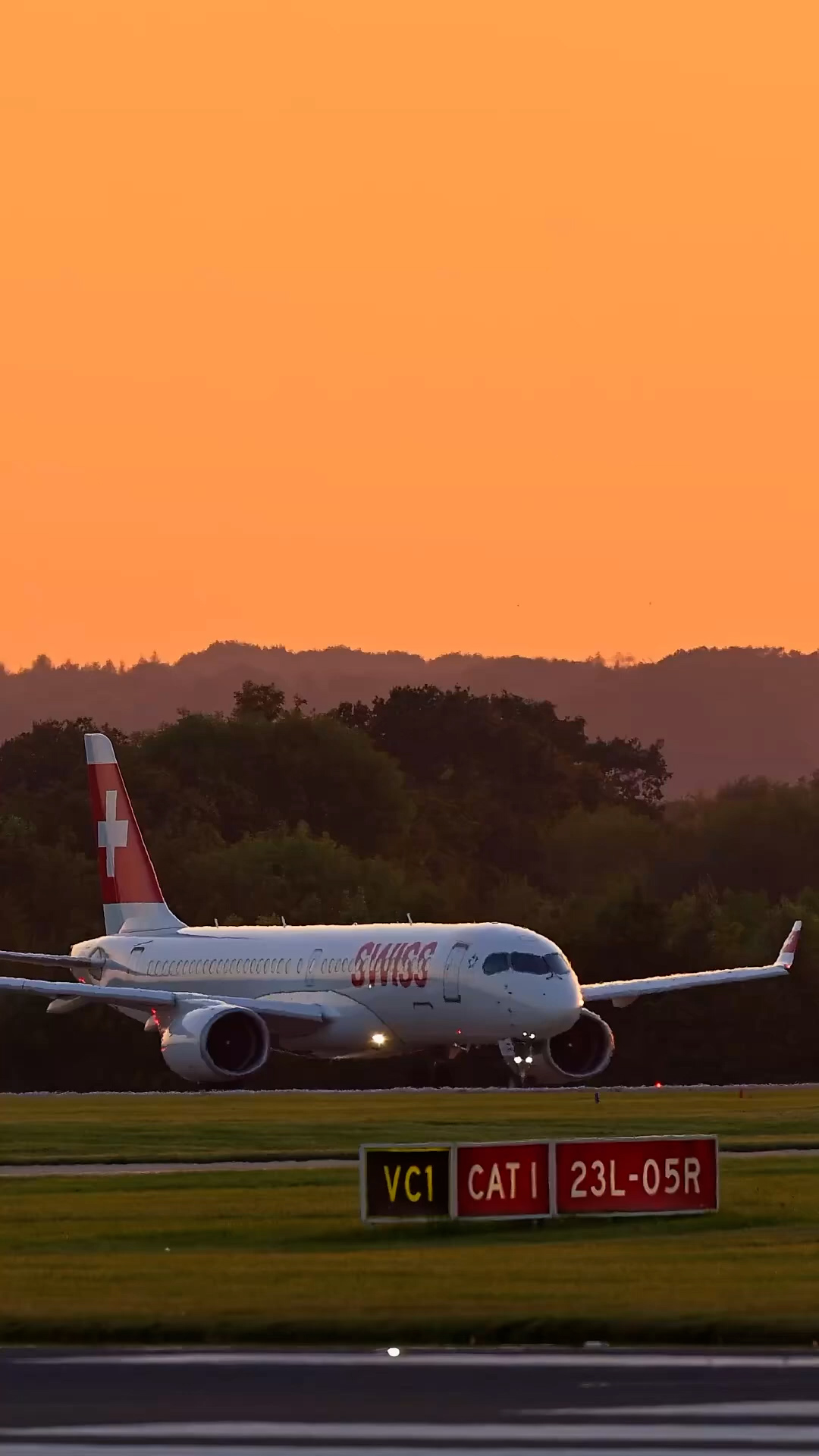 Beautiful Swiss A220 caught on camera