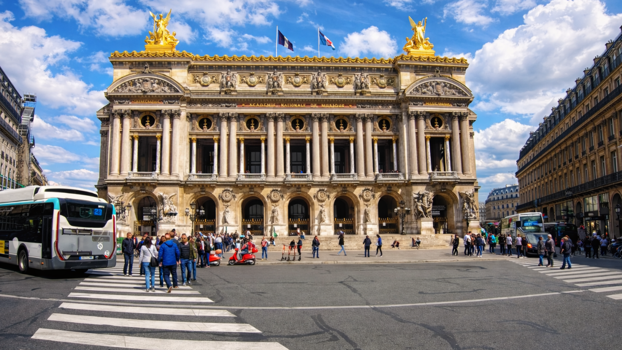 Utforska Paris från Place Vendôme till Operan (4K)