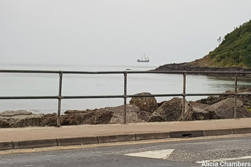 Hovering ships at Cornwall's coast throughout the years