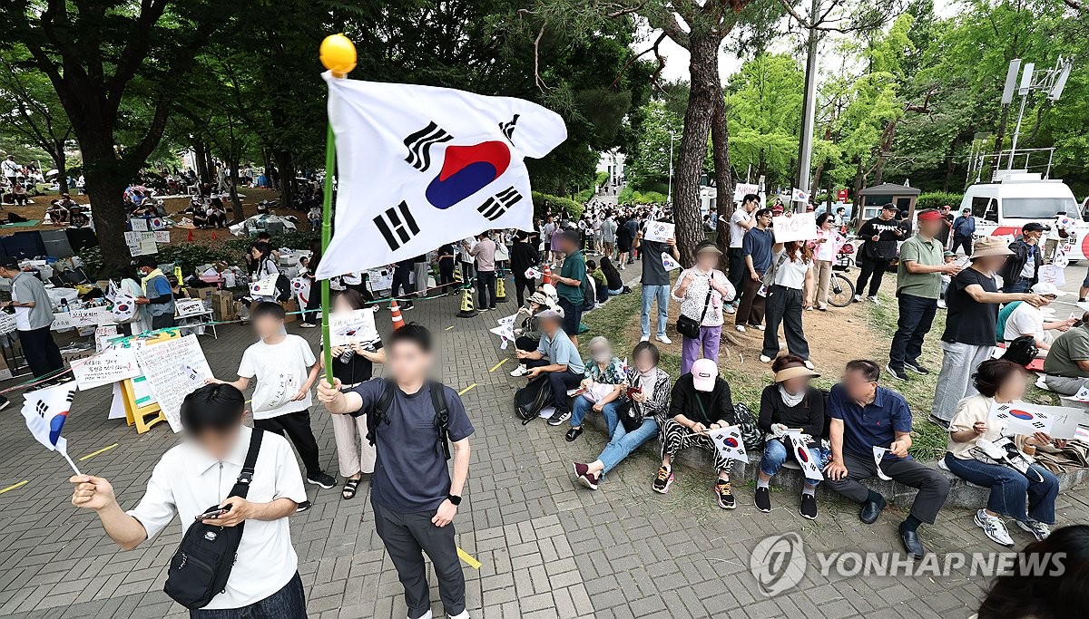 Protesters demand new election