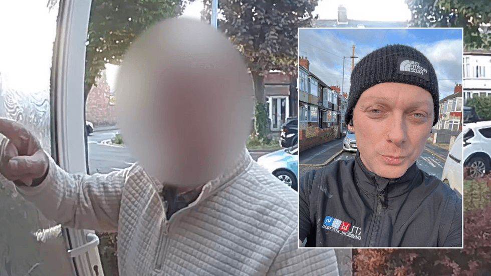 Neighbour from hell tries to storm into next door house shouting 'fight ...