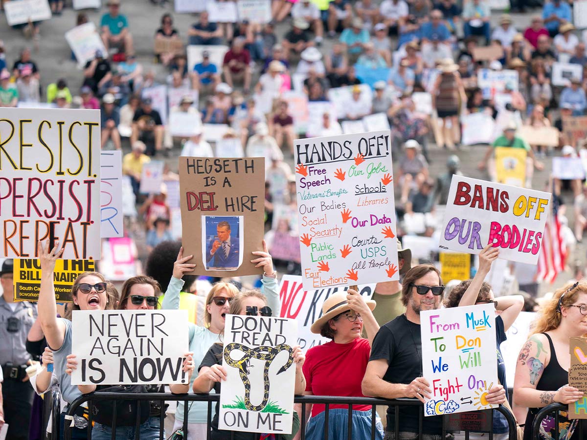 Historical movements: Powerful photos from hands-off protests in all 50 ...