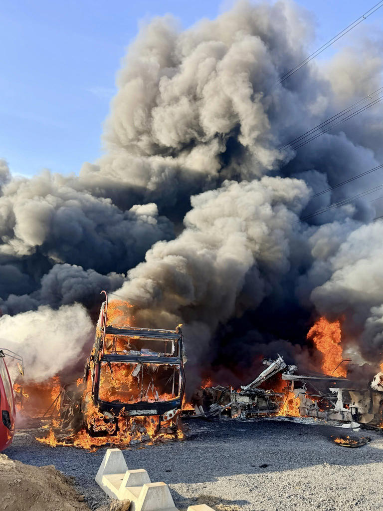 Huge fire that destroyed 36 double-decker buses believed to be arson