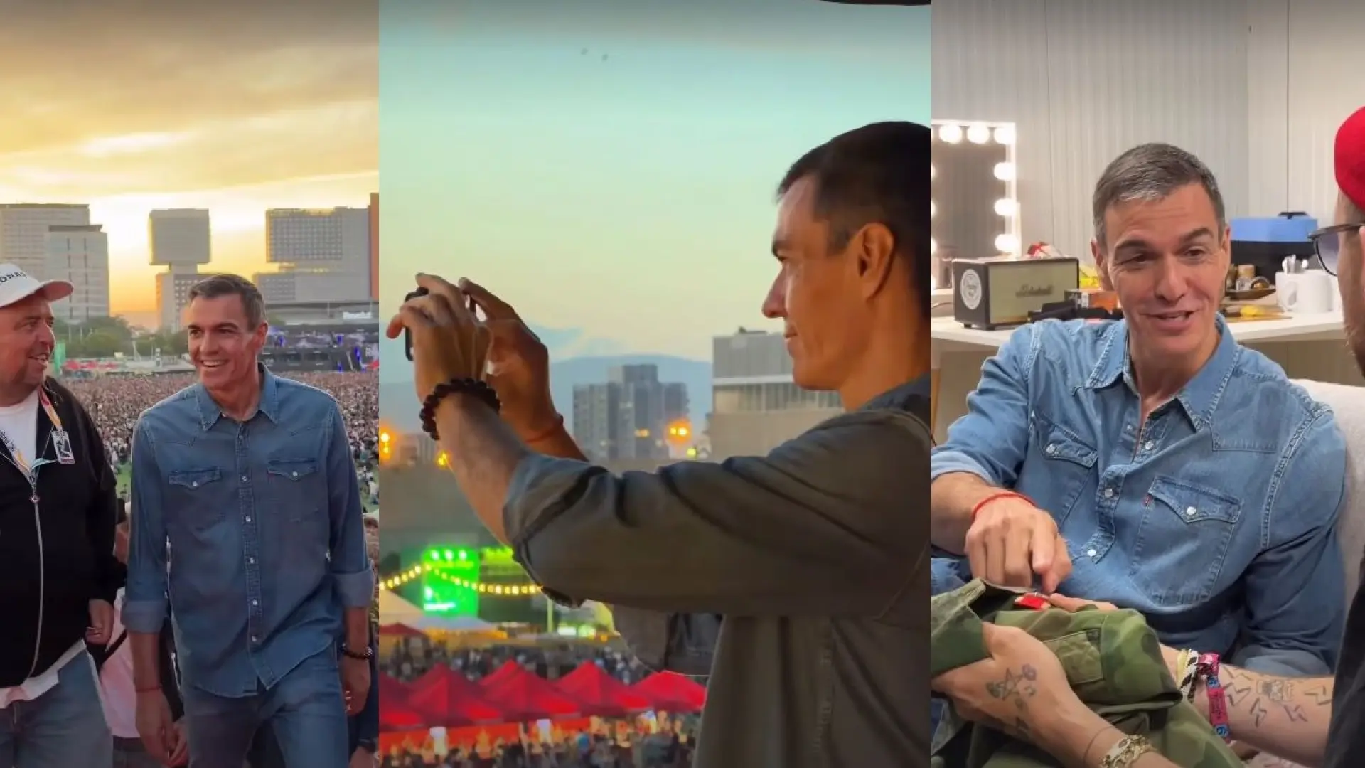 Pedro Sánchez vibra con Gorillaz en el Primavera Sound y muestra su ...