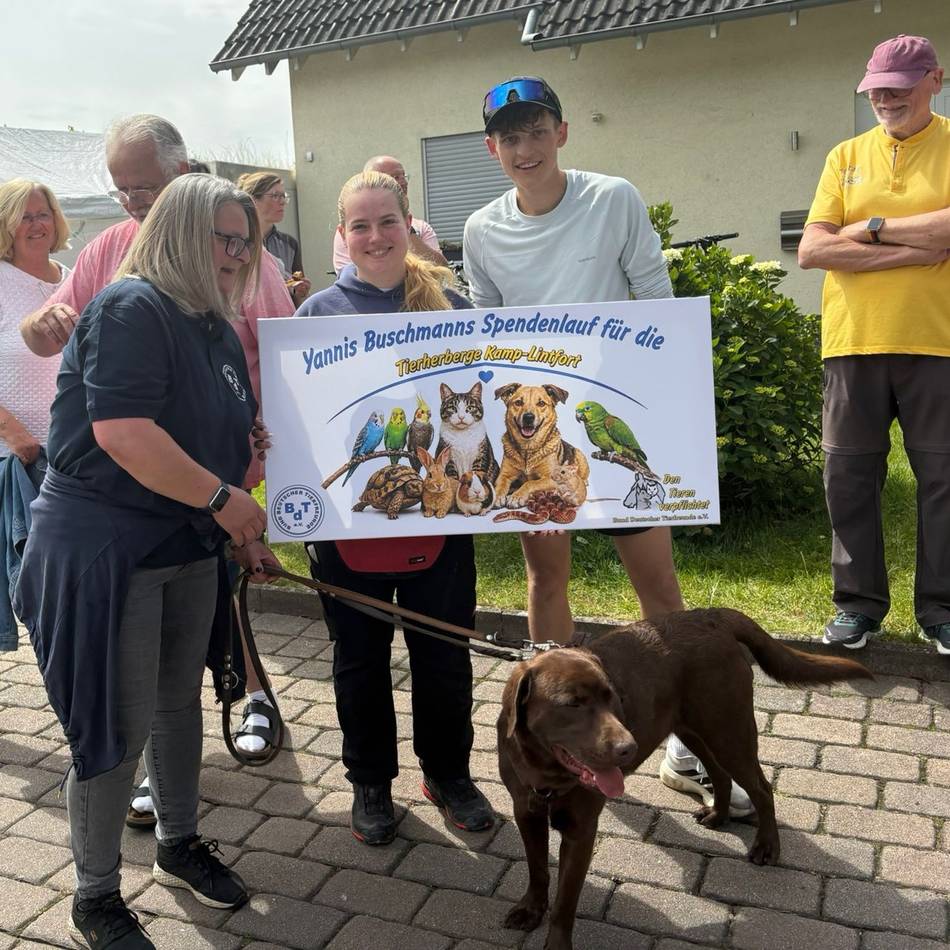 Yannis Buschmann ist zwei Tage und zwei Nächte für die Tierherberge ...