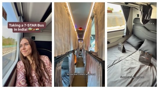 Content creator boards seven-star premium sleeper bus to Dehradun ...